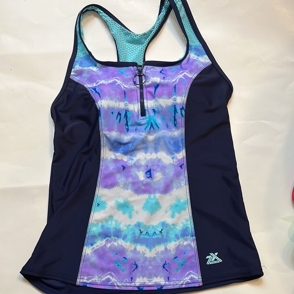 ZeroXposur | Swim | Zeroxposur Sun Smart Mesh Tankini Top Bottom Set Xs ...